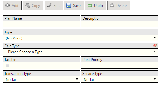 Miscellaneous Charges Inventory